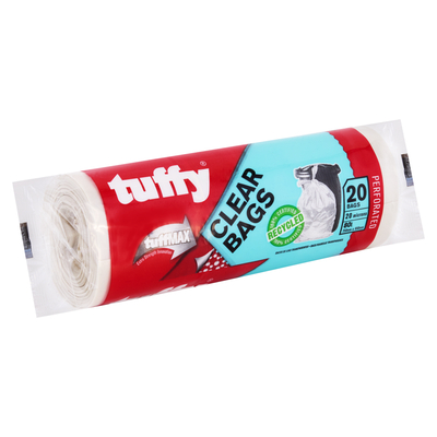 Tuffy Clear Refuse Bags 20 Pack 750mm x 900mm 20 Pack | PnP