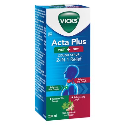 Vicks Actaplus Cough Syrup Wet+Dry 50ml | Smart Price Specials | PnP Home