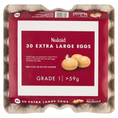 Nulaid Extra Large Eggs 30 Pack | PnP
