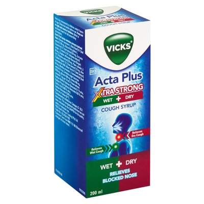 Vicks Xtra Strong Cough Syrup 200ml | PnP