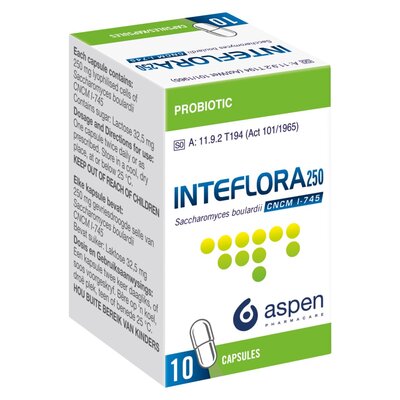 Inteflora 250mg 10 Capsules | PnP