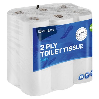 PnP 2 Ply White Toilet Paper 18 Pack | PnP