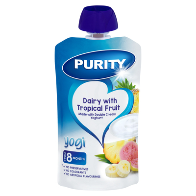Purity Pouch Dairy with Tropical Fruit 110ml from 6 Months | PnP
