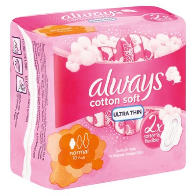 Always Ultra Cotton Normal Pads 10 Pack | PnP