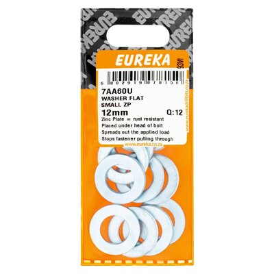Eureka Flat Small Washer Zinc Plated 12mm 10 Pack | PnP