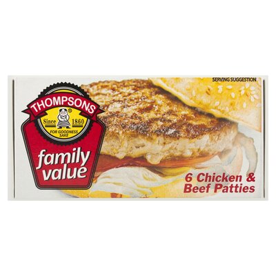 Thompsons Chicken & Beef Patties 600g | PnP