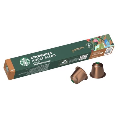 Starbucks® House Blend By Nespresso® Medium Roast Coffee 10 Capsules ...