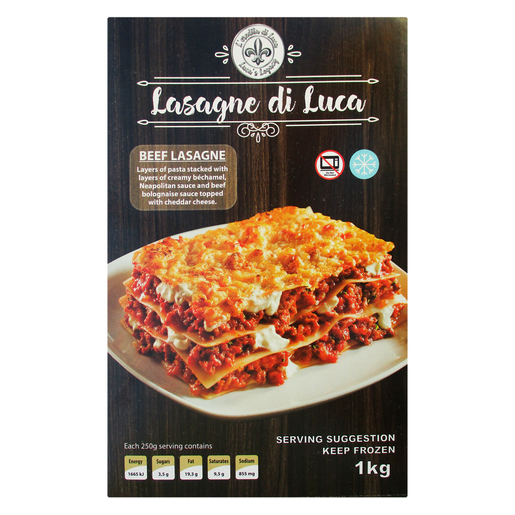 Lasagne di Luca Beef Lasagne 1kg | PnP