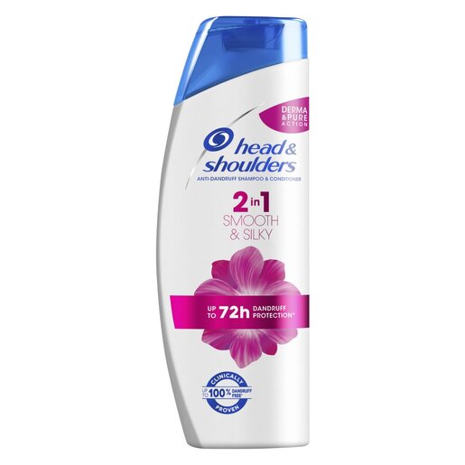 Head & Shoulders 2in1 Shampoo & Conditioner Smooth & Silky 400ml | PnP