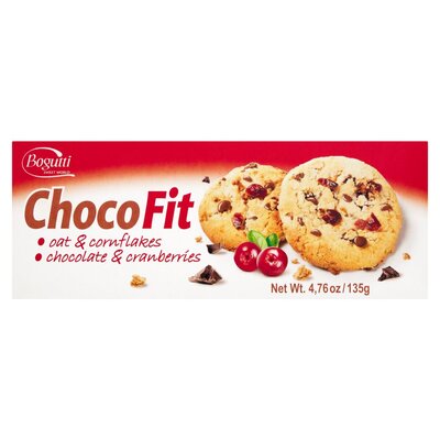Bogutti ChocoFit Chocolate & Cranberry Cookies 135g | PnP