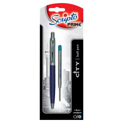 Scripto Prime City Ball Pen 1.0mm Black | PnP