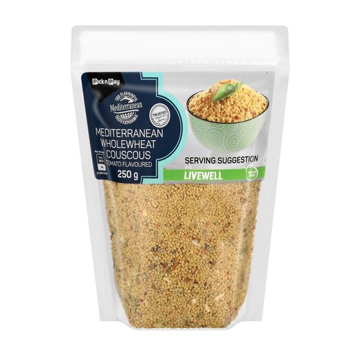 PnP Live Well Wholewheat Mediterranean Tomato Flavoured Couscous 250g | PnP