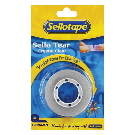 Sellotape Tear Clear 18mm x 25m | PnP