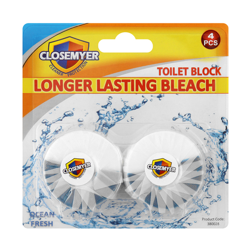 Closemyer Bleach Toilet Block 4 Pack | PnP