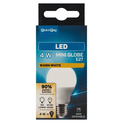 PnP 4W Warm White Edison Screw Mini LED | PnP