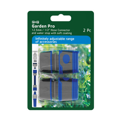 Garden Pro 12.5mm Hose Connector & Waterstop 2 Pieces | PnP