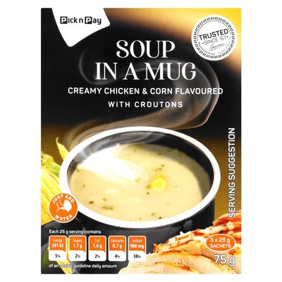 Pnp Creamy Chicken & Corn Soup 75g x 1920 | PnP