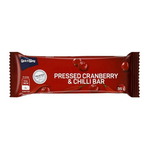 PnP Cranberry & Chilli Bar 35g | PnP