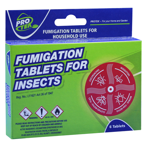 Protek Fumigation Tablets For Insects 6 Pack | PnP