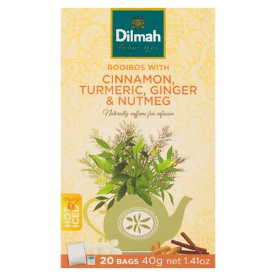 Dilmah Rooibos With Cinnamon Turmeric, Ginger & Nutmeg 20 Pack | PnP