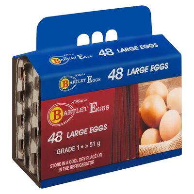 Bartlet Large Eggs 48 Pack | PnP