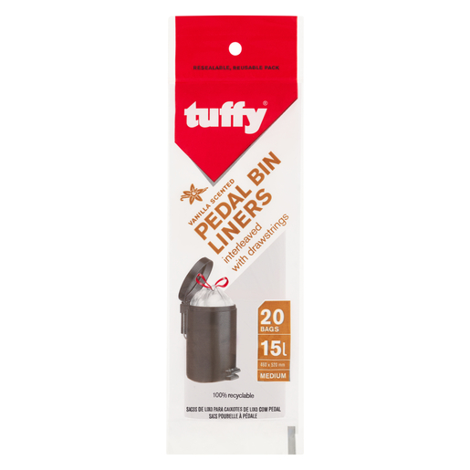 Tuffy Vanillla Scented Pedal Bin Liners 20 Pack | PnP
