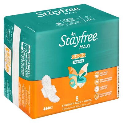 Stayfree Maxi Scented Super For Heavy Flow Wings 8 Pack | Smart Price ...