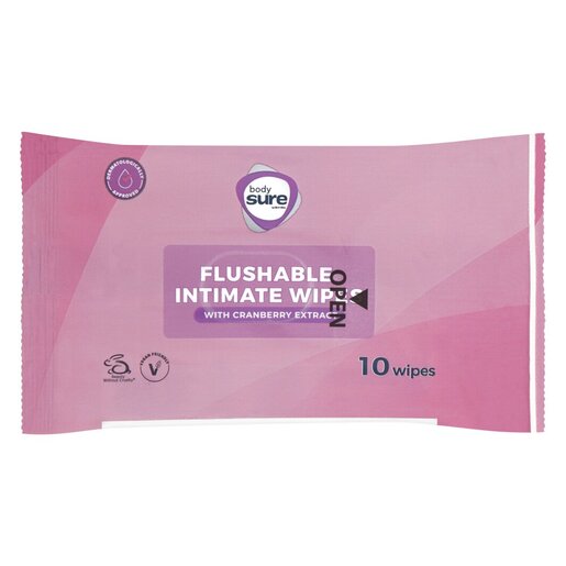 PnP Bodysure Flushable Intimate Wipes 10 Pack | PnP