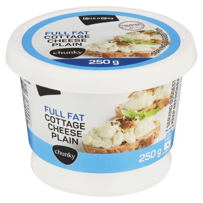 PnP Full Fat Chunky Plain Cottage Cheese 250g | PnP