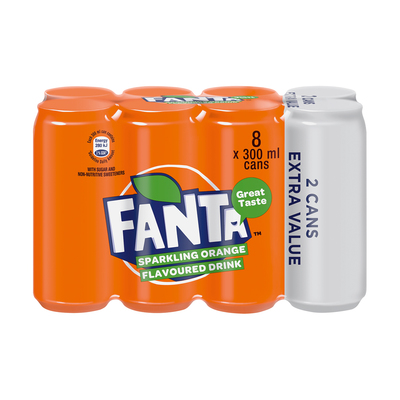 Fanta Orange 300ml 6 + 2 Free | PnP