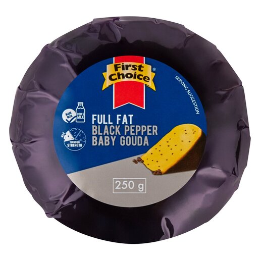 First Choice Black Pepper Baby Gouda 250g | PnP