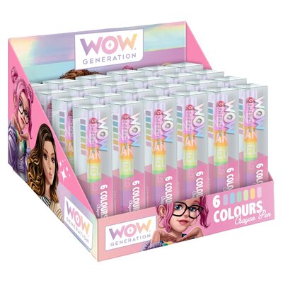 Wow Generation 6 Color Crayon Pens | PnP