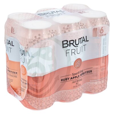Brutal Fruit Ruby Apple Spritzer 6 x 500ml | PnP