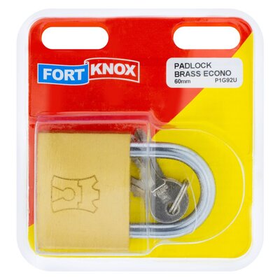 Fort Knox Brass Econo Padlock 60mm | PnP