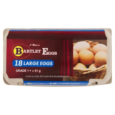 Bartlet Large Eggs 18 Pack | PnP