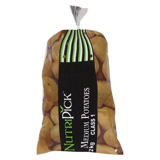 Nutripick Medium Potatoes Plastic Bag 2kg | PnP