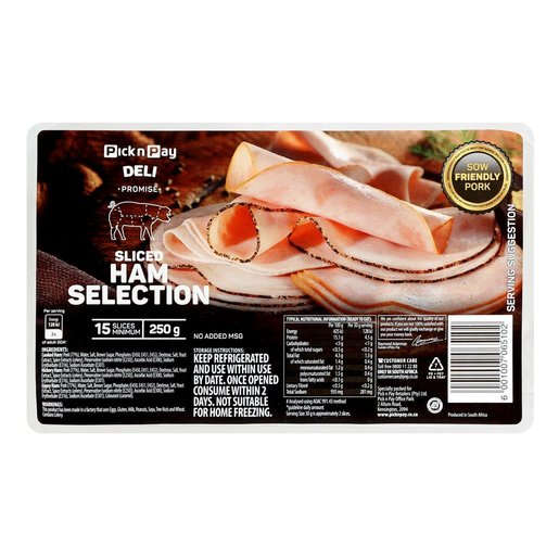 PnP Sliced Ham Selection 250g | PnP