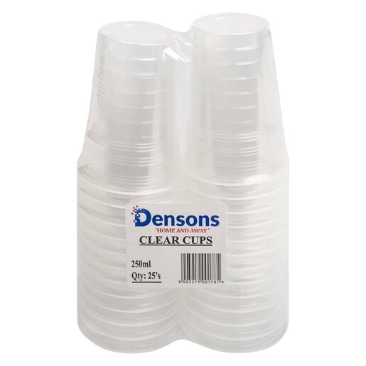Densons Clear Cups 250ml 25 Pack | Smart Price Specials | PnP Home