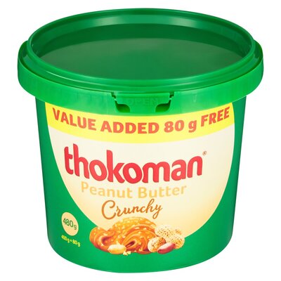Thokoman Peanut Butter Crunch 400g + 80 | PnP