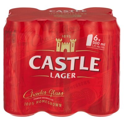 Castle Lager Local Beer 6 x 500ml | Smart Price Specials | PnP Home