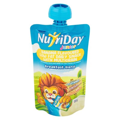Danone Nutriday Junior Banana Low Fat Dairy Snack Pouch 150g | PnP