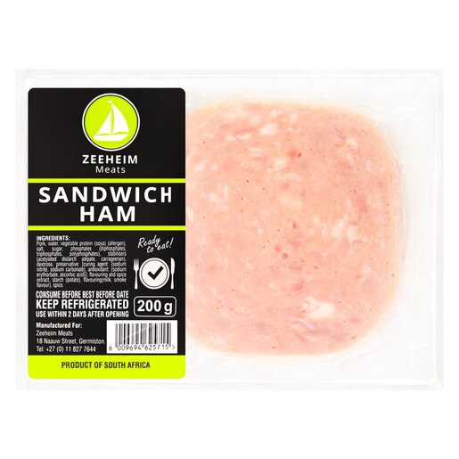 Zeeheim Meat Sandwich Ham 200g x 10 | PnP