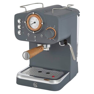 Swan Nordic Slate Grey Pump Espresso Coffee Machine | PnP