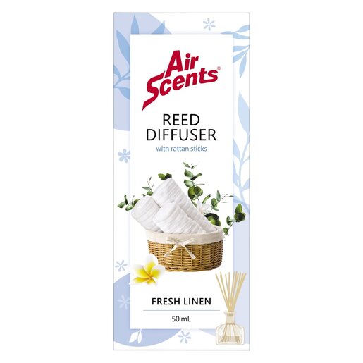 Air Scents Reed Diffuser Fresh Linen 50ml | PnP