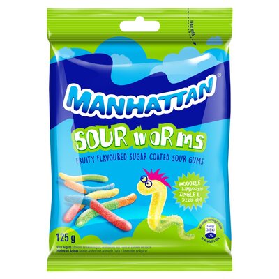 Mister Sweet Sour Glow Worms 125g | PnP