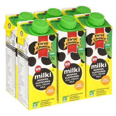 First Choice Banana Milk 250ml x 6 | PnP