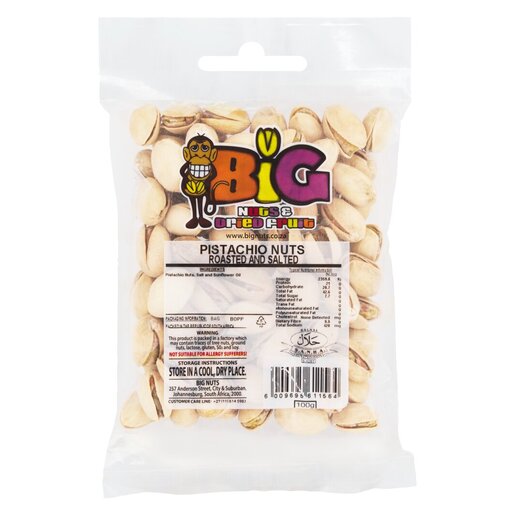 Big Nuts Roasted & Salted Pistachio Nuts 100g | PnP