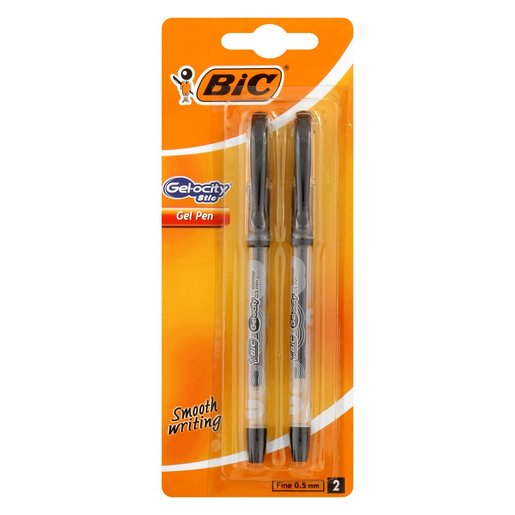 BIC Black Gelocity Stic 2 Pack | PnP