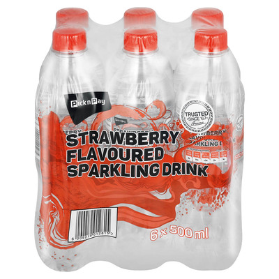 PnP Strawberry Flavoured Sparkling Drink 500ml x 6 | PnP