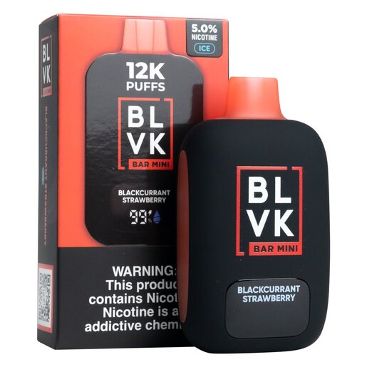 BLVK Mini Bar Blackcurrant Strawberry 5% Disposable Vape 12000 Puffs | PnP